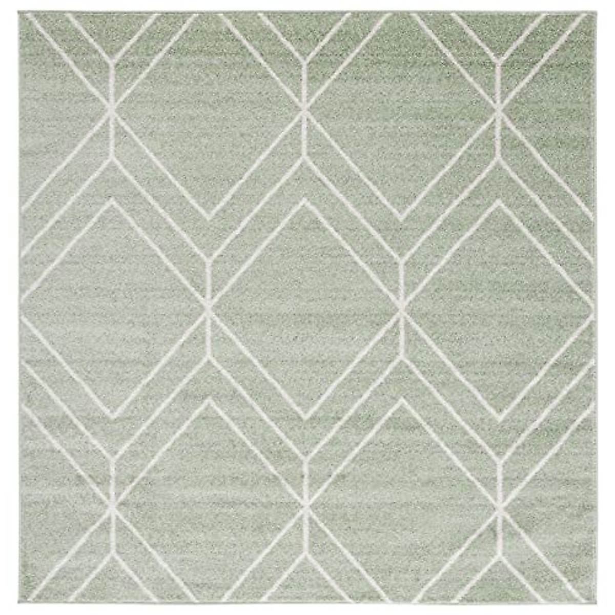 SAFAVIEH Adirondack Collection 6' Square Sage/Ivory ADR241Y Modern Geometric Non-Shedding Living Room Dining Bedroom Area Rug