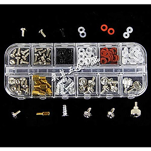 125pcs for Computer Screw Kit M3 Personal for Computer Desktop Screw & Standoffs Set for Motherboard HDD SSD Screw Washer in Box SCRW-093168