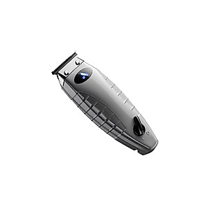 Andis 74055 Professional Corded/Cordless Hair & Beard Trimmer, T-Outliner Blade Trimmer, Zero Gapped, Close Cutting Carbon Steel T-Blade Trimmer, Grey