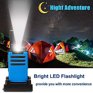 CallToU Wireless Intercom for Home,Caregiver Walkie Talkies for Seniors/Elderly/Patient/Disabled,2 Way Radio Intercom System Long Range for Outdoor with Activities Flashlight