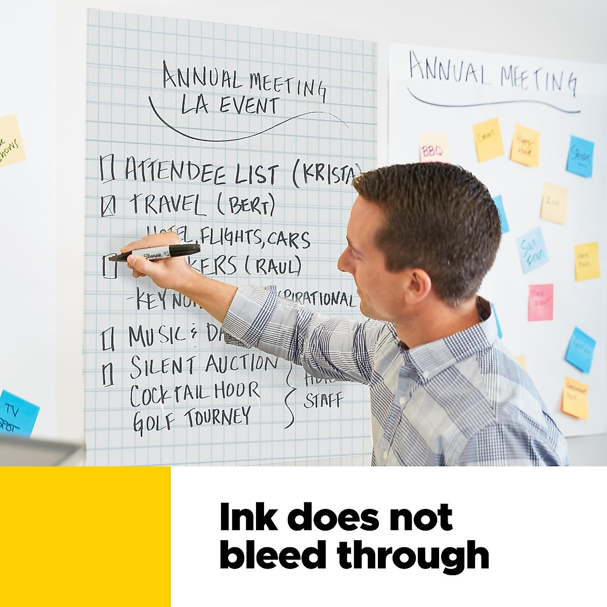 Post-it Super Sticky Easel Pad, 25 x 30 Inches, 30 Sheets/Pad, 2 Pads (560), Large White Grid Premium Self Stick Flip Chart Paper, Super Sticking Power