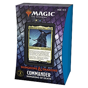 Magic: The Gathering Adventures in The Forgotten Realms Commander Deck – Dungeons of Death (White-Blue-Black)