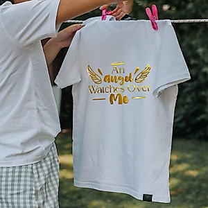 Gatichetta Heat Transfer Vinyl Roll, Metallic Foil Gold Iron On Vinyl 12" X 6ft Chrome HTV Vinyl for Garments