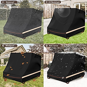 Acreater Cover for Kids Chaise Lounge Cover Suitable for KidKraft Wooden Outdoor Double Chaise Lounge，Waterproof Kids Patio Furniture Set Cover for Kids Lounge Chair Outdoor 35.5" L x 39" W x 36" H