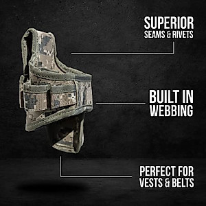 SOTG Tape and Tool Holder with Notebook, Functional Belt Attachment for Tape Measure, Utility Knife, Pens, Coyote Tan