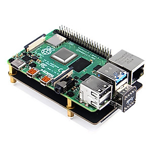GeeekPi for Raspberry Pi 4,X862 V2.0 M.2 NGFF SATA SSD Storage Expansion Board with USB 3.1 Connection Support Key-B 2280 SSD Only