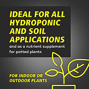 General Hydroponics FloraSeries Hydroponic Nutrient Fertilizer System Trial Pack with FloraMicro, FloraBloom and FloraGro, 1 qt.