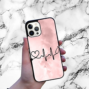 Medicine Hospital Heartbeat Stethoscope Heart Medical Nurse Case - Compatible with iPhone 14 - Durable Non-Slip TPU Rubber Shockproof Slim Case (14)