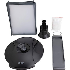 Business Source Deluxe Catalog Display Rack - 62888,Black