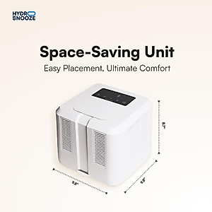 Hydro Snooze Water Cooling & Heating Mattress Pad, Temperature Control Bed Cooling System, Cooling Mattress Topper Perfect for Hot Sleepers,Temp Range of 59-131°F, King Bed Size (71" W x 79" L)