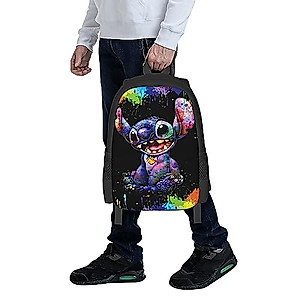 Giuda Cute Anime Backpack 17 Inch Large Capacity Multifunction Backpacks Lightweight Sports Travel Laptop Bag Daypack