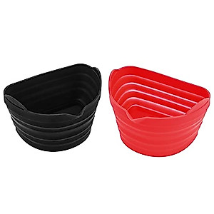KSUYICA Crock Pot Divider Insert Silicone, Slow Cooker Dividers Silicone Liners Fit 6-8 Qt Crockpots, Reusable BPA Free Leakproof crock pot liner Accessories Cooking Liner for Most Slow Cooker