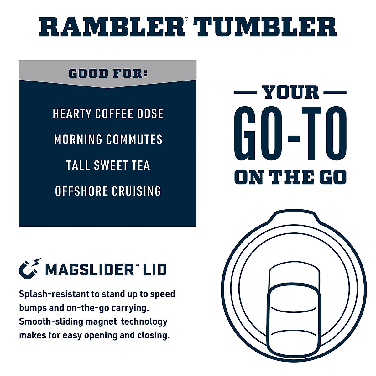 YETI Rambler 20 oz Tumbler, Stainless Steel, Vacuum Insulated with MagSlider Lid, Agave Teal