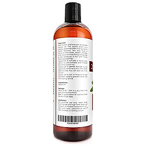 Jojoba Oil - 16 oz (With Pump) | 100% Pure and Natural | Golden, Unrefined, Cold Pressed, Hexane Free | Moisturizing Face, Hair, Body, Skin Care, Stretch Marks, Cuticles