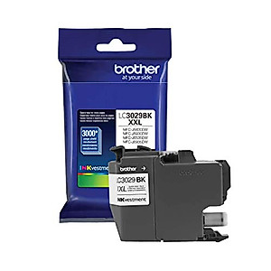 Brother Genuine Super High Yield Black -Ink -Cartridge, LC3029BK, Replacement Black -Ink, Page Yield Up To 3000 Pages, Amazon Dash Replenishment -Cartridge, LC3029