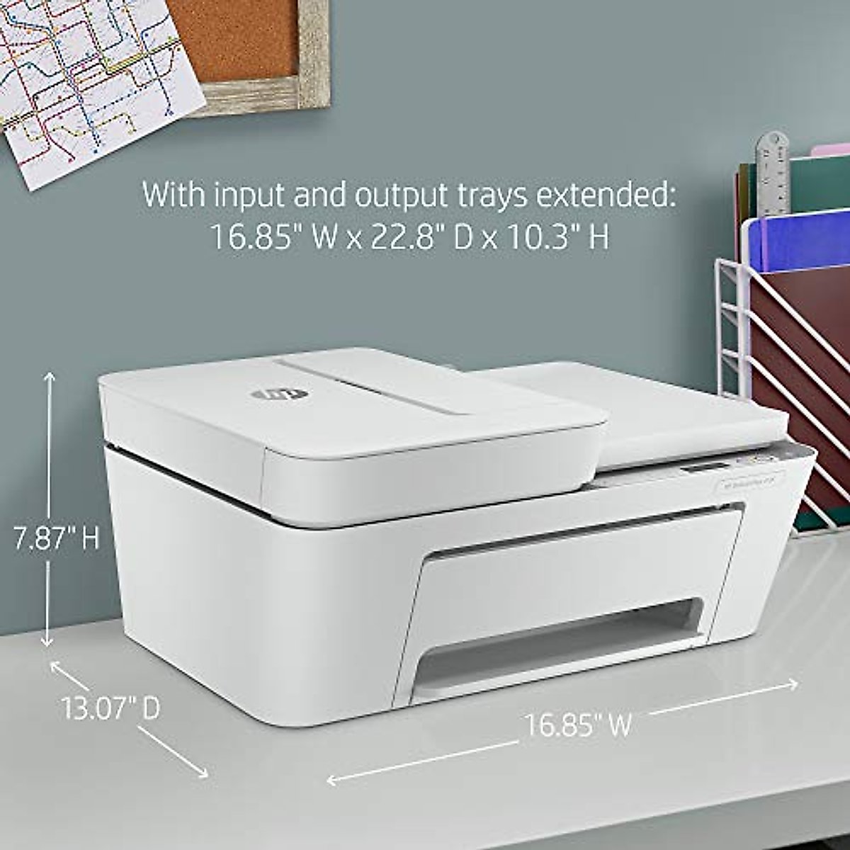 HP DeskJet Plus 4155 Wireless All-in-One Printer, Mobile Print, Scan & Copy, HP Instant Ink Ready, Auto Document Feeder, Works with Alexa (3XV13A)