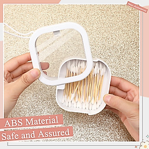 VOCOOL 3 Pcs Portable Hair Tie Organizer, Travel Qtip Holder Hair Accessories Organizer Hair Tie Holder Storage Boxes Hanging Small Items Containers Cotton Swab Dispenser Gifts for Girls Women Mom