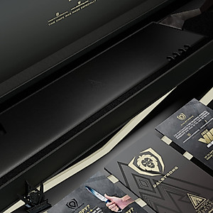 DALSTRONG Corner Counter Cutting Board - Lionswood End-Grain Teak Wood bundled with Slicing & Carving Knife - 12" - Offset Blade - Shadow Black Series