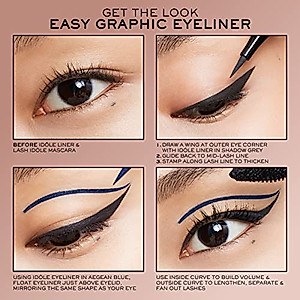 Lancôme Idôle Liner Waterproof Liquid Eyeliner - Ultra-Precise & Luminous Pigments - Flake, Fade & Smudge-Proof - Green