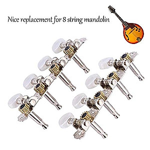 Mandolin Tuning Pegs, 4L4R Machine Heads String Tuning Pegs for 8 Strings Mandolin Instruments Accessory Other string instrument accessories