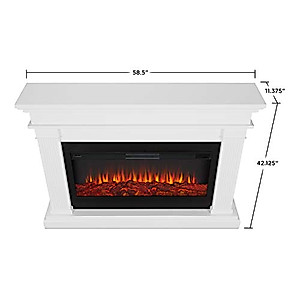 Real Flame Beau Electric Fireplace, White