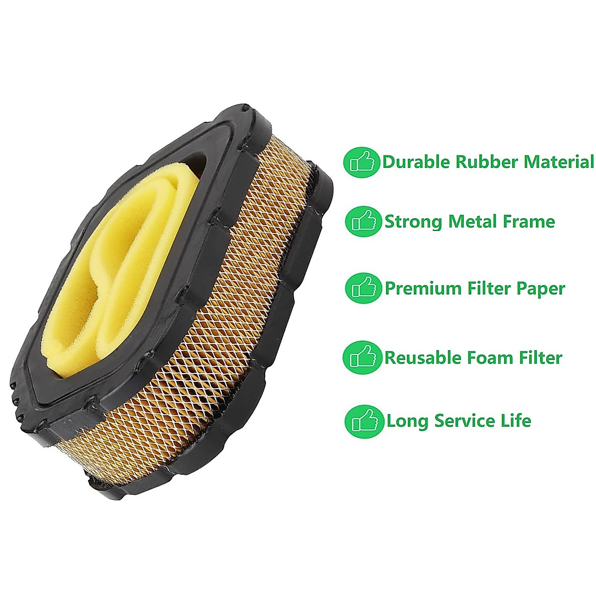 Annolai 32 083 03 KH-32-083-03-S Air Filter for Cub Cadet LTX1045 LT1046 LT1050 LTX1046 LTX1050 Lawn Mower Kohler Courage Engine SV710 SV715 SV720 SV730 SV735 SV740 Replace 32-883-03-S1 3208303-S