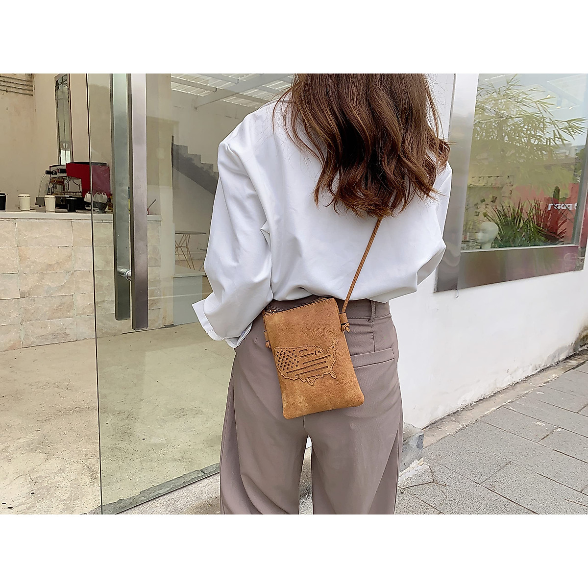 MKF Collection Crossbody Bags for Women Handbag, PU Leather Crossover, Small Shoulder Side Messenger Purse Navy