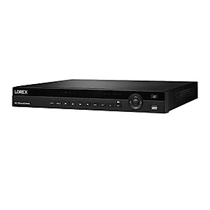 Lorex N882A63B Series 16 Channel 4K HD 3TB IP Ultra HD Security System Network Video Recorder (NVR) with Lorex Cloud Connectivity, Real Time 30FPS, Audio Recording, Multiple Recording Modes, Black