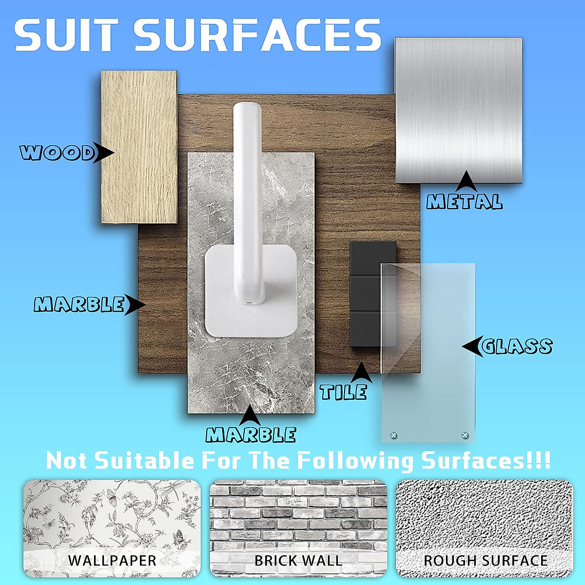 Hat Rack for Wall Organizer (4-Pack), Racks Baseball Caps, Adhesive Hooks Wall, No Drilling Hangers Closet Cowboy Holder Display, Sticky Storage Caps