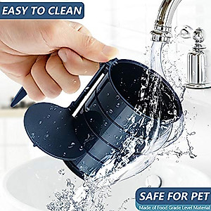 Joansan Dog Food Scoop Pet Food Scoops for Dogs 4 Capacity Cup in 1 Cup Measuring Scoop for Pets Dog Cat and Bird Solid Food (Includes 1/4 C 1/2 C 3/4 C 1 CUP)