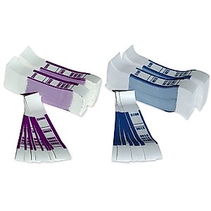 The Coin-Tainer Co. $2000 Currency Band, Violet, 1000 Count (402000) (1, Bundle Pack)