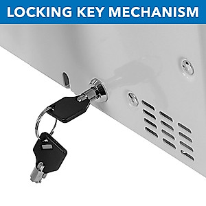 Mount-It! Secure Tablet Floor Stand for iPad, iPad Pro, iPad Air, Samsung Tab A | Anti-Theft Tablet Floor Mount Compatible with 10.2 and 10.5" Tablets | Tablet Kiosk Floor Stand (MI-3770W_G7), White