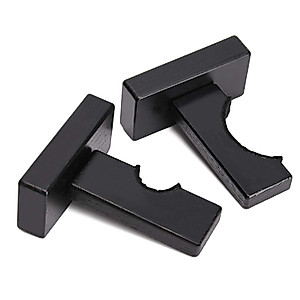 TOBWOLF 2PCS Baseball Bat Display Case, Baseball Bat Hanger Holder, Wall Mount Baseball Bat Horizontal Rack, Baseball Bat Bracket - Black