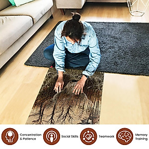 WOZUIBAN Adult Puzzle Classic Jigsaw Puzzle 1000 Pieces Wooden Puzzle DIY Forest Map Bear Modern Home Decor Unique Gift Intellectual Game 75x50cm