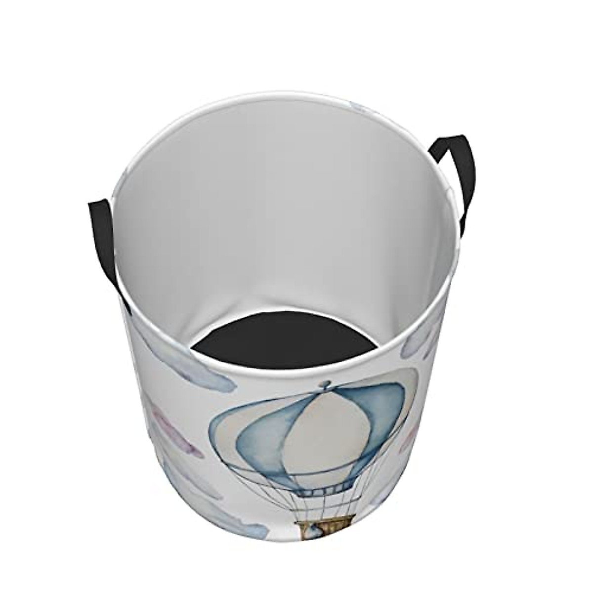 Gbuzozie Hot Air Balloon Round Laundry Hamper Storage Basket Toys Clothes Organizer Bin For Home Bathroom Bedroom Dorm Nursery, 38l