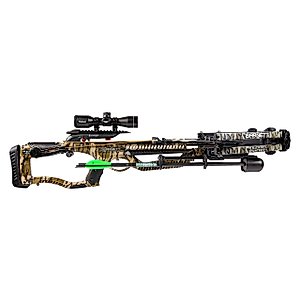 Barnett Whitetail Hunter Crossbow, with 4x32mm Multi-Reticle Scope, 2 Arrows, Lightweight Quiver, STR with Crank Device