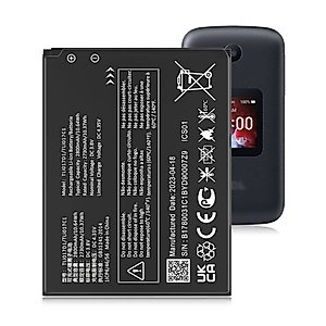 SHENMZ TLi017D1/TLi017C1 Battery, (2024 Upgrade) 2800mAh New 0 Cycle Higher Capacity Replacement Battery for TCL Flip Pro VZW-TCL-4056W TLi017D1 TLi017C1