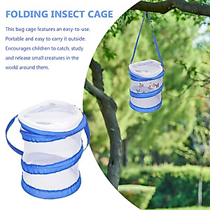 Vaguelly Butterflies Mini and Habitat Cage Portable Net Observation Cage for Kids Children Outdoor Toys
