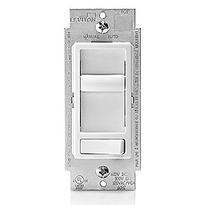 Leviton 66EV-10W 300W SureSlide Electronic Low Voltage (ELV) Dimmer, White