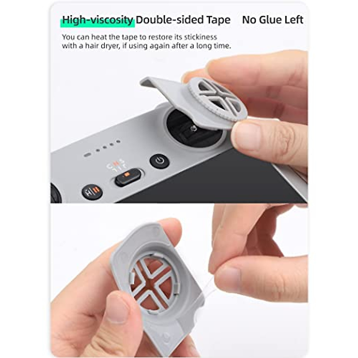 Suitable for DJI Mini3 Pro(Mavic3) Joystick Governor Extended Control Sticks Delay Rocker Accessories Thumb Drone Replacement Accessories (Governor + red Rocker)