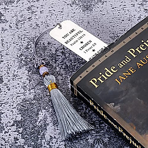 Baptism Gifts Confirmation Gifts for Women First Communion Gifts Inspirational Christian Gifts Bible Verse Bookmark with Tassel Book Lover Gifts for Women Birthday Christmas Bookmarks Gifts for Friend