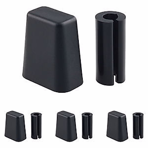 WHYHKJ 60PCS Kitchen Sink Rack Feet, Black Plastic Protective Rubber Feet for Sink Grid Sink Wire Protecter for Kitchen Sink Grid Rack (30 Feet, 30 Side Covers)