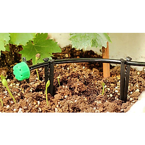 500 Pcs Plastic Irrigation Drip Support Stakes for 1/4-Inch Tubing Hose 4/7 or 3/5 Irrigation Hose Holder&Emitters/Drip Irrigation Kits/Garden Tools for Vegetable Gardens Flower Beds Herbs Garden