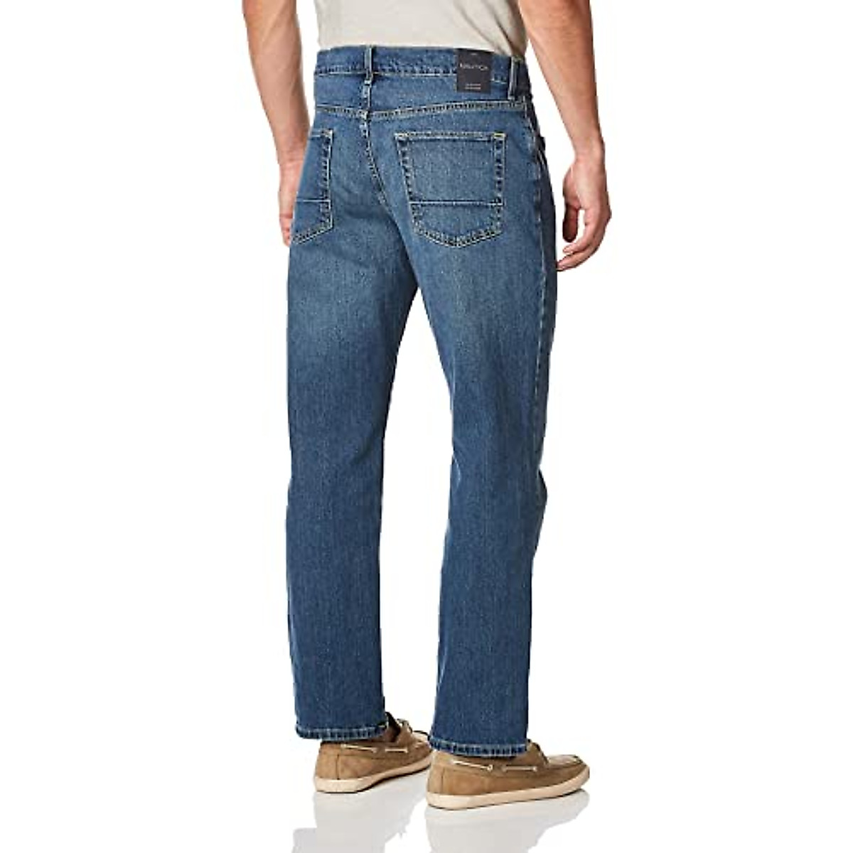 Nautica Men's Relaxed Fit Jeans, Gulf Stream Wash, 42W 30L