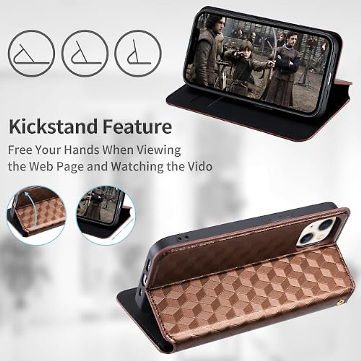 Compatible with Oppo Reno 6 Pro 5G Case,Compatible with Oppo Reno6 Pro 5G PEPM00 CPH2249 PU Leather Kickstand with Card Holders Flip Magnetic Closure Protection Phone Wallet Cover Zong