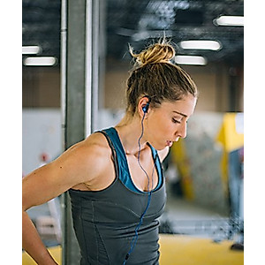 Wicked Audio Fight — Sweat Resistant Earbuds — Earbud Headphones for Exercise — Wired Headphones with Microphone and Track Control, Tangle-Free Cord and Flex Grip — Lime