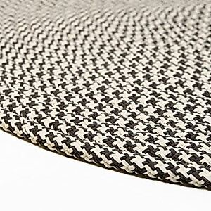 Colonial Mills Milton Houndstooth Tweed Braided Rug, 4x6, Gray