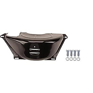 Speedway Motors GM TH350/TH400 Flywheel/Flexplate Dust Cover - Keep Transmission Clean - Fits Chevy & GM Engines - Black, Chrome Bolts and Washers Included