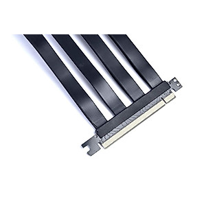 LIAN LI LAN2-1X Premium PCI-E x16 3.0 Black Extender Riser Cable 200mm and Covert Bracket for LANCOOL 2 for PCIE 3.0 only (NOT Compatible with PCIE 4.0 VGA Cards)