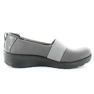 BZees Womens Gracie Slip On Granite Grey 8 M